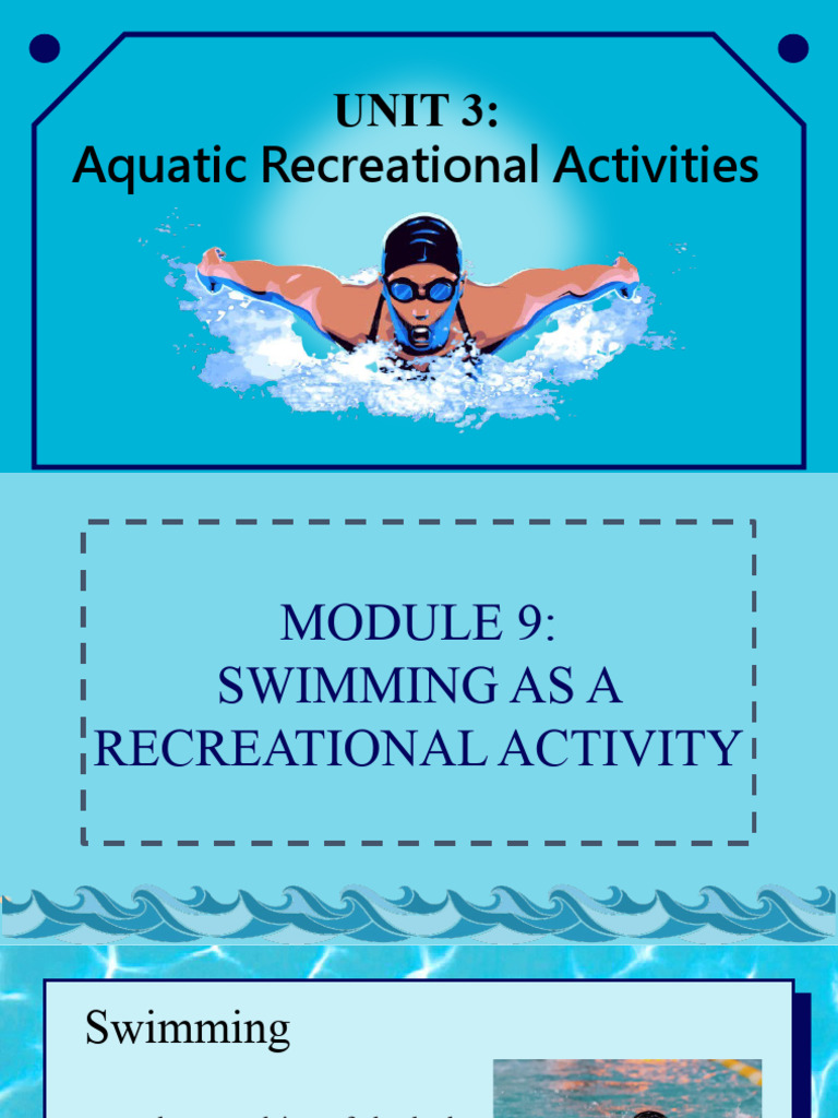 Swimming as a Recreational Activity | PDF