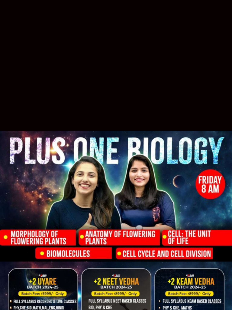 Exam Winner Plus One Biology Note 15-03-24 | PDF