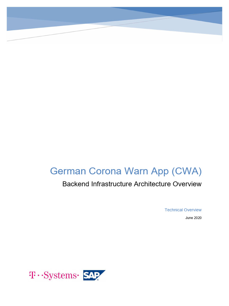 CWA Backend Infrastructure Overview | PDF | Denial Of Service Attack ...
