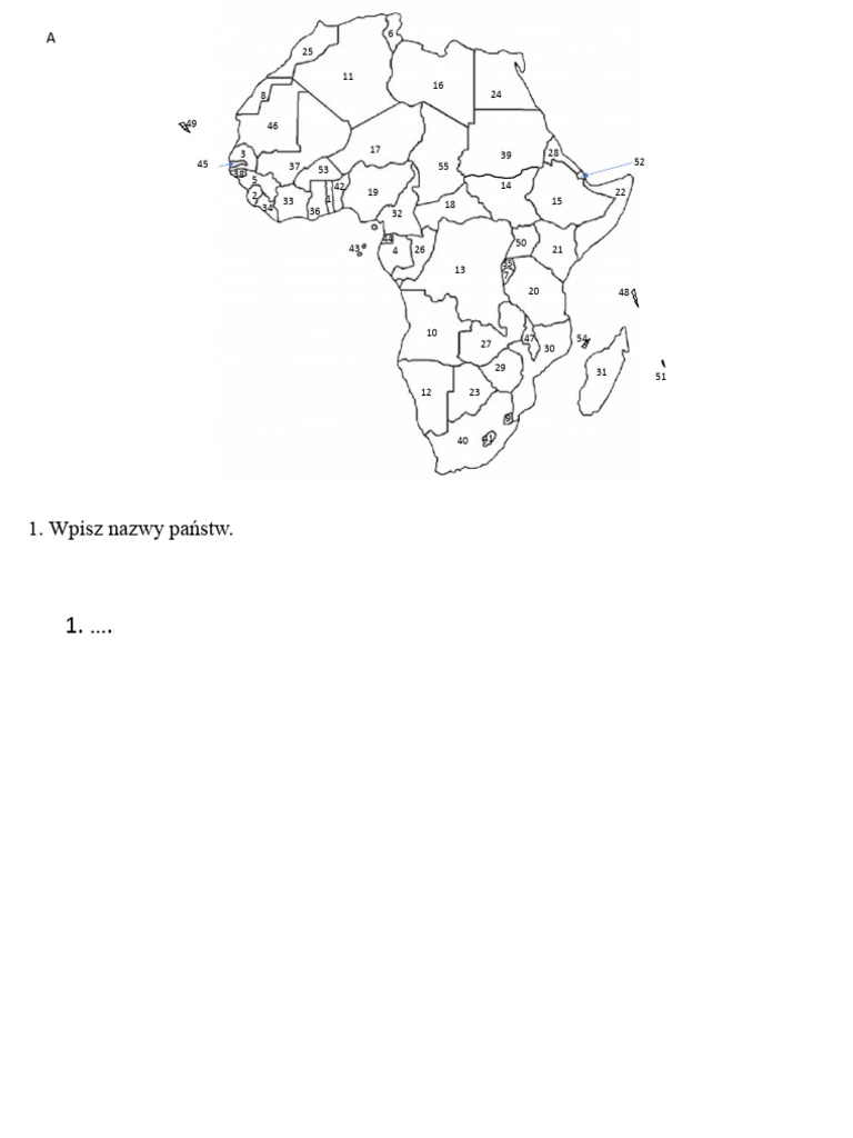Klas 8b Mapa Afryki | PDF