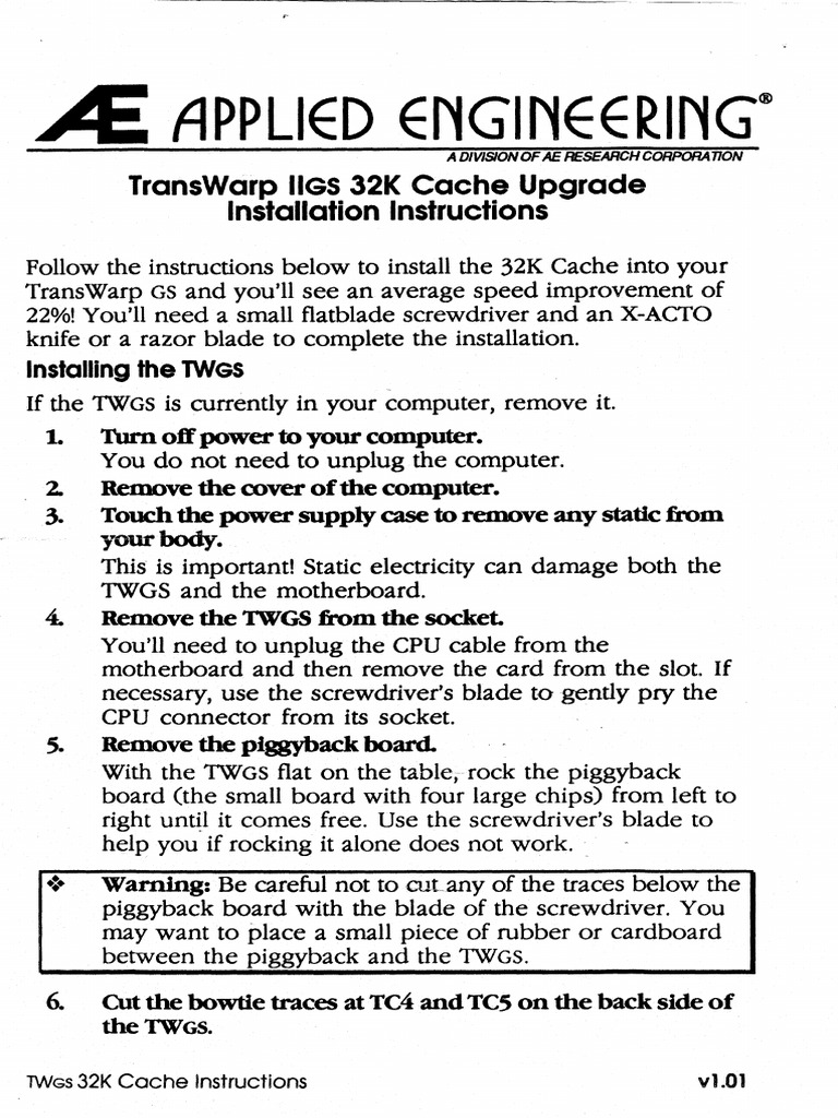 TWGS-32k-Upgrade | PDF | Electronics | Computer Science