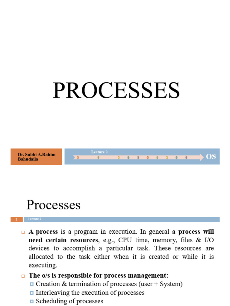 02 Processes | PDF | Process (Computing) | Operating System