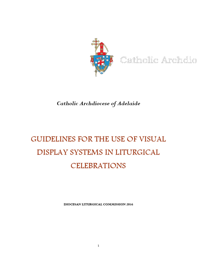 Guidelines - Visual Display Systems 2016 | PDF | Mass (Liturgy) | Worship