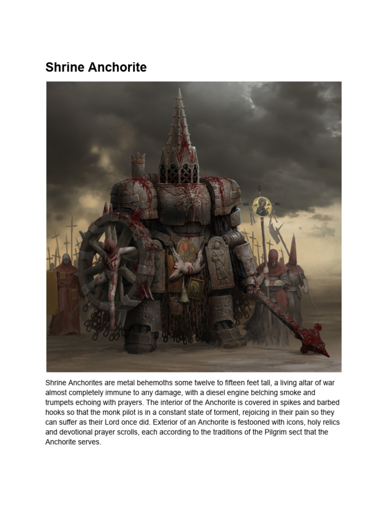 Shrine_Anchorite | PDF | Religious Belief And Doctrine