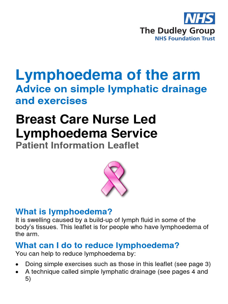 Arm Lymphoedema Care Guide | PDF | Clinical Medicine | Medical Specialties