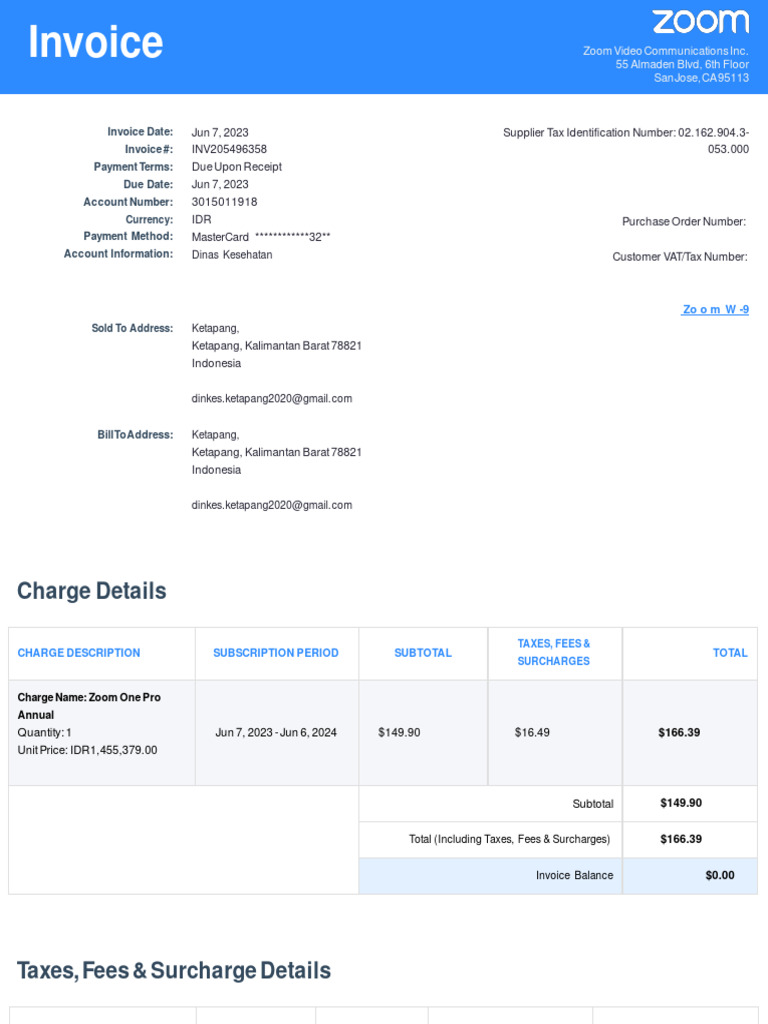 INV1 - Copy (2) | PDF | Fee | Invoice