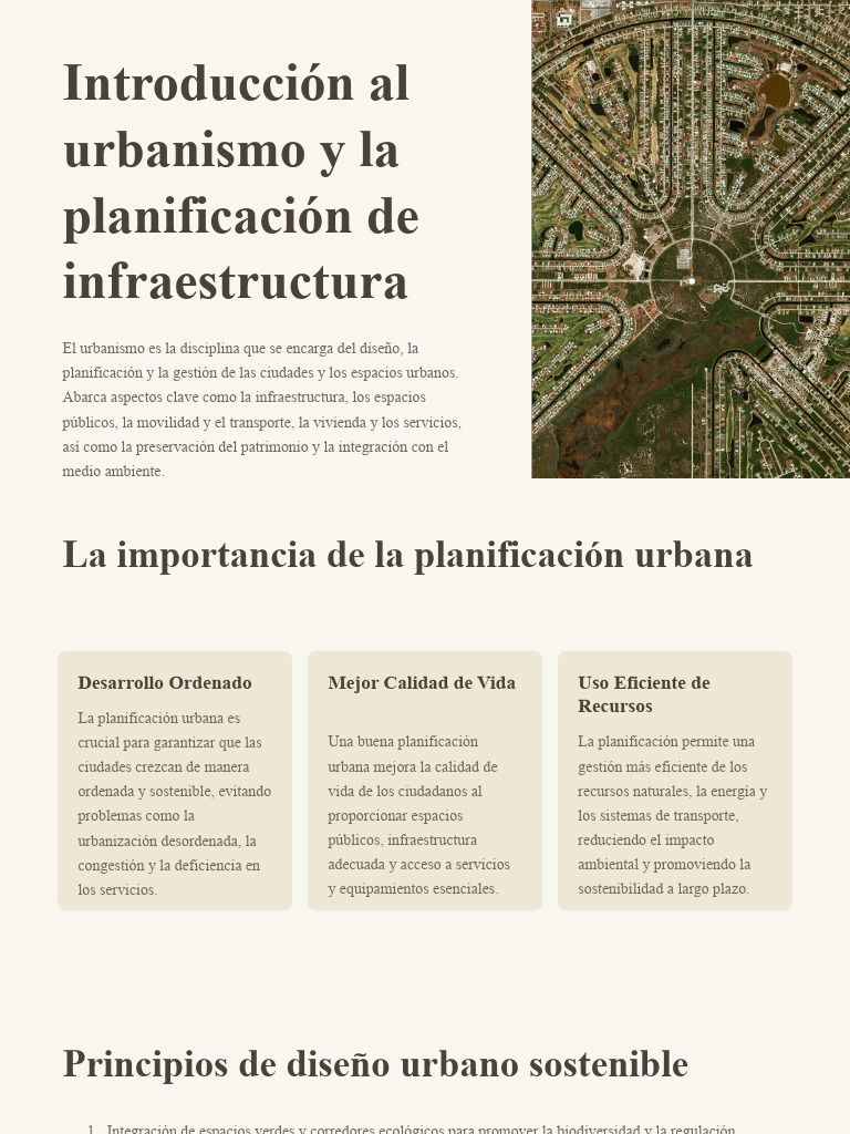 Urbanismo y Planificación Sostenible | PDF | Transporte | Infraestructura