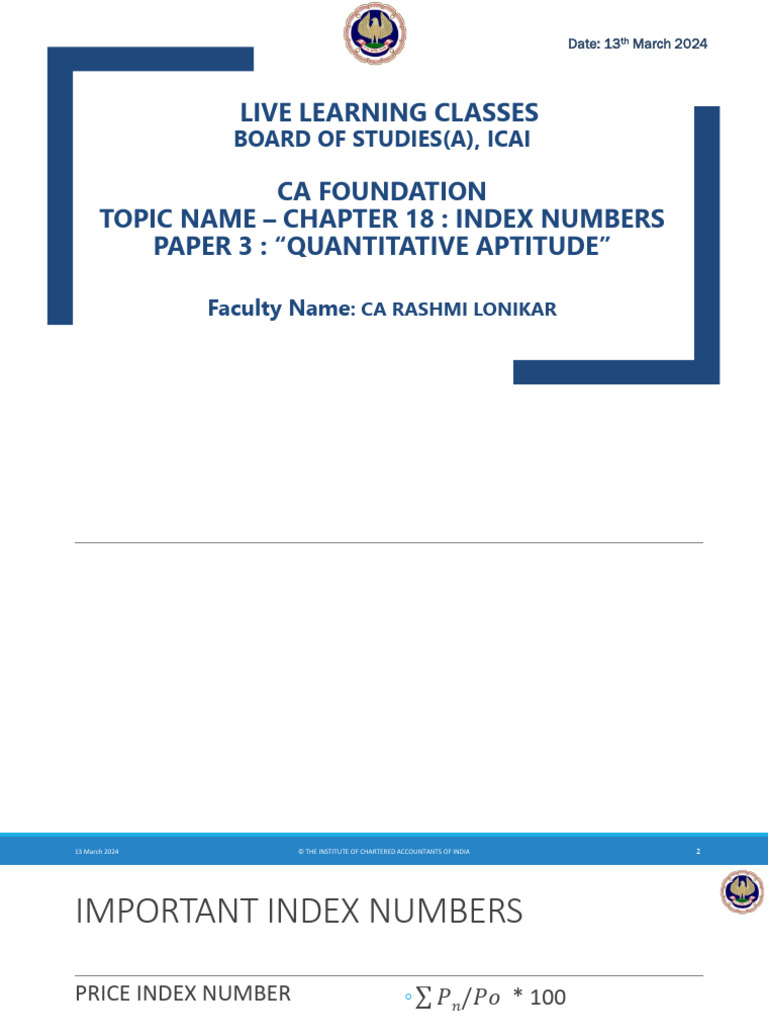 11 Chapter 18 Index Numbers 1710313605 | PDF | Price Indices | Index ...