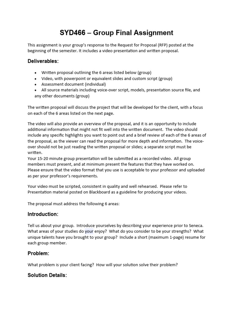 Syd 466 Group Presentation | PDF
