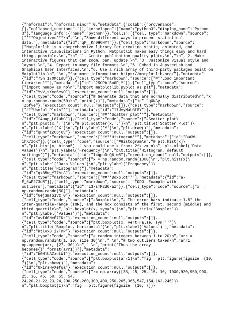 Lab03-Plotting-Distribution.ipynb | PDF | Data | Software Lab03-Plotting-Distribution.ipynb | PDF | Data | Software