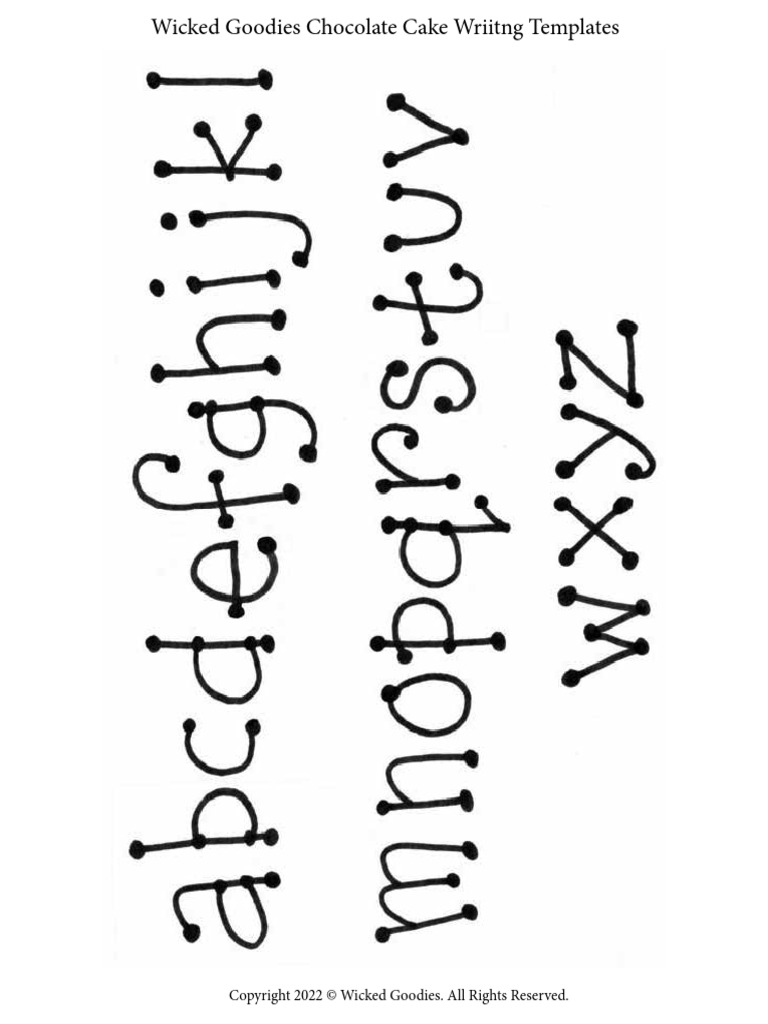 Chocolate Cake Writing Templates | PDF