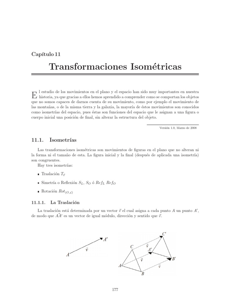 PSU Matematicas, Capitulo 11, Transformaciones Isometricas | PDF ...