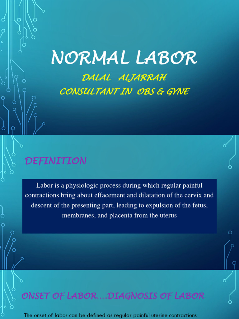 Normal labor | PDF | Childbirth | Pelvis