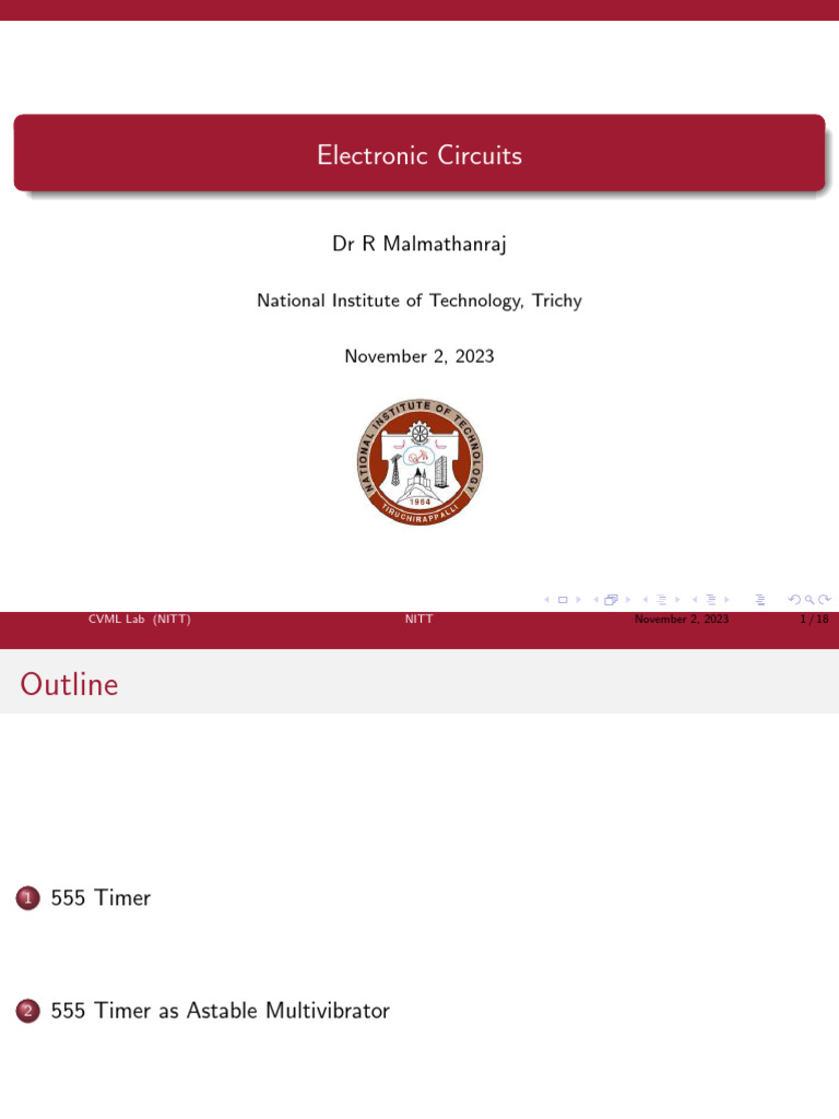 555 Timer | PDF | Electricity | Electromagnetism