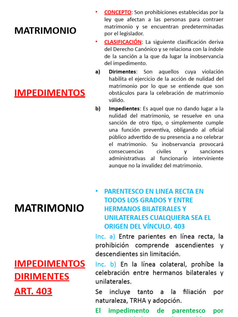 Ucse Familia Impedimentos | PDF