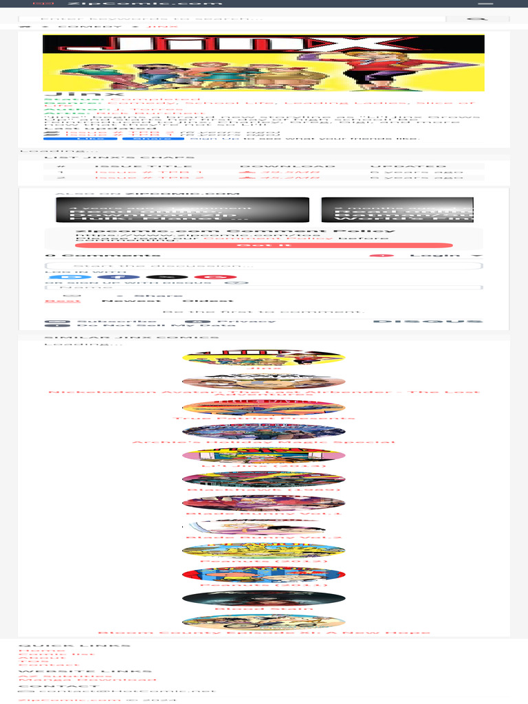 Read Online, Download Zip Jinx Comic | PDF | Comics