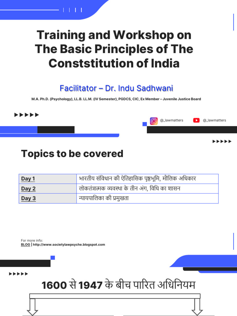 Mini Training on Constitution Day 1 | PDF