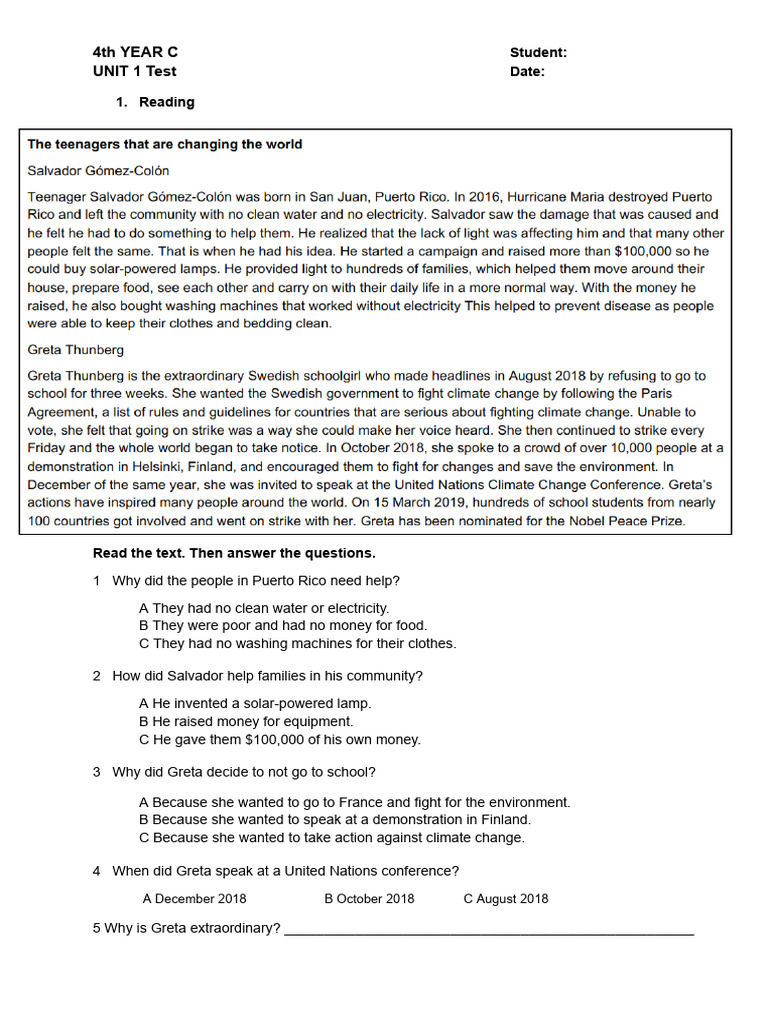 Unit 1 TEST Harmonize B1+ 4to C | Download Free PDF | Grammatical Tense ... Unit 1 TEST Harmonize B1+ 4to C | Download Free PDF | Grammatical Tense ...
