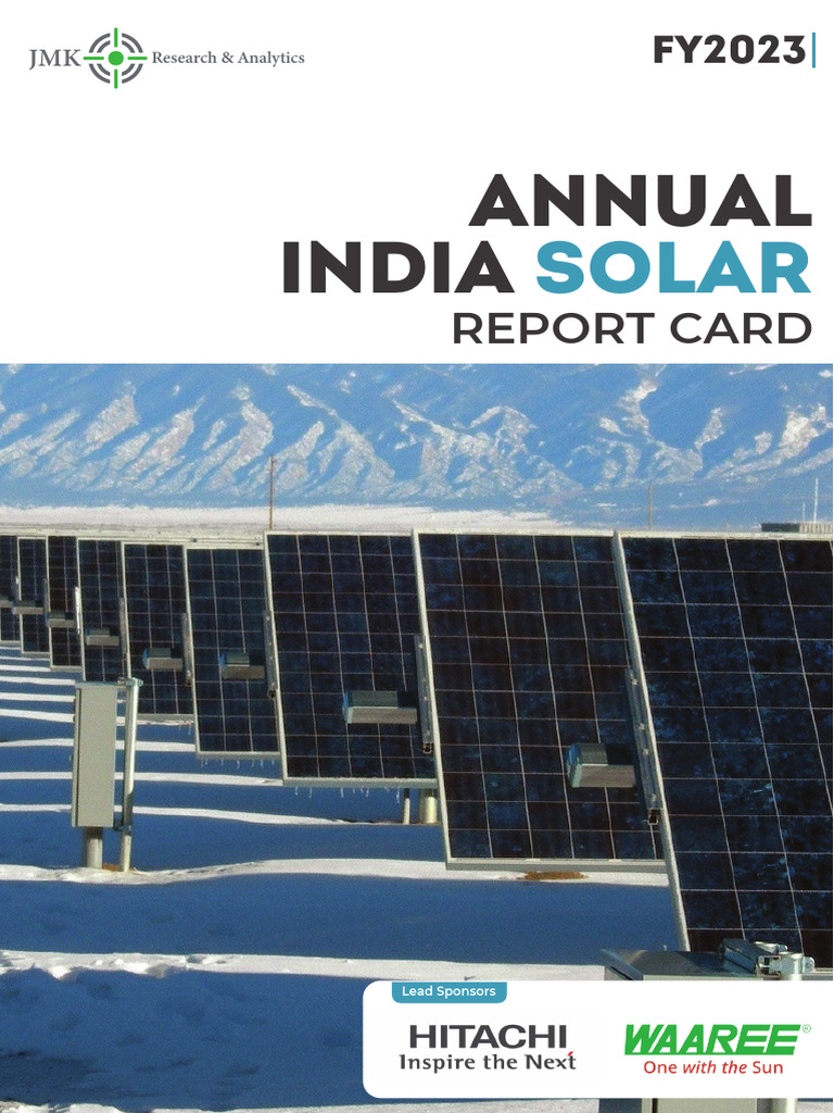 India Solar Annual Report FY2023 | PDF | Solar Energy | Sustainable Energy