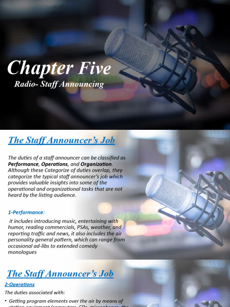 Chapter 5 RTV Broadcasting | PDF | Talk Radio | Amplifier