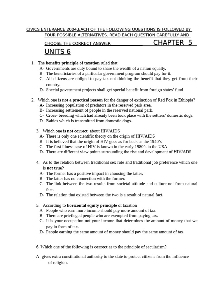 2004 - Unit 6 | PDF | Taxes