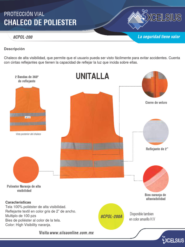Chaleco Clase Segurihigiene | PDF | Textiles | Color