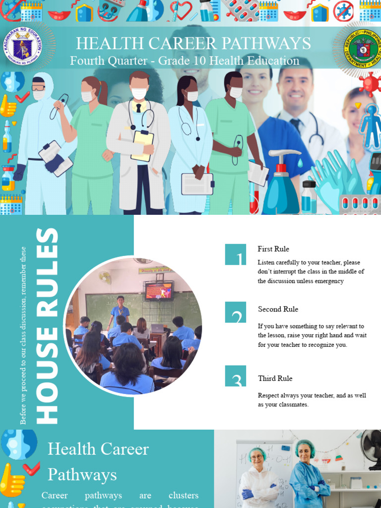 HEALTH 10 Q4 Health Career Pathways | PDF | Health Care | Dentistry