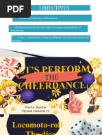 Lesson 6. Elements of Cheer | PDF | Cheerleading | Performing Arts