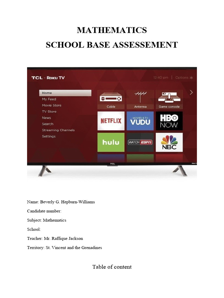 MATHEMATICS Sba | PDF | Prices | Chart