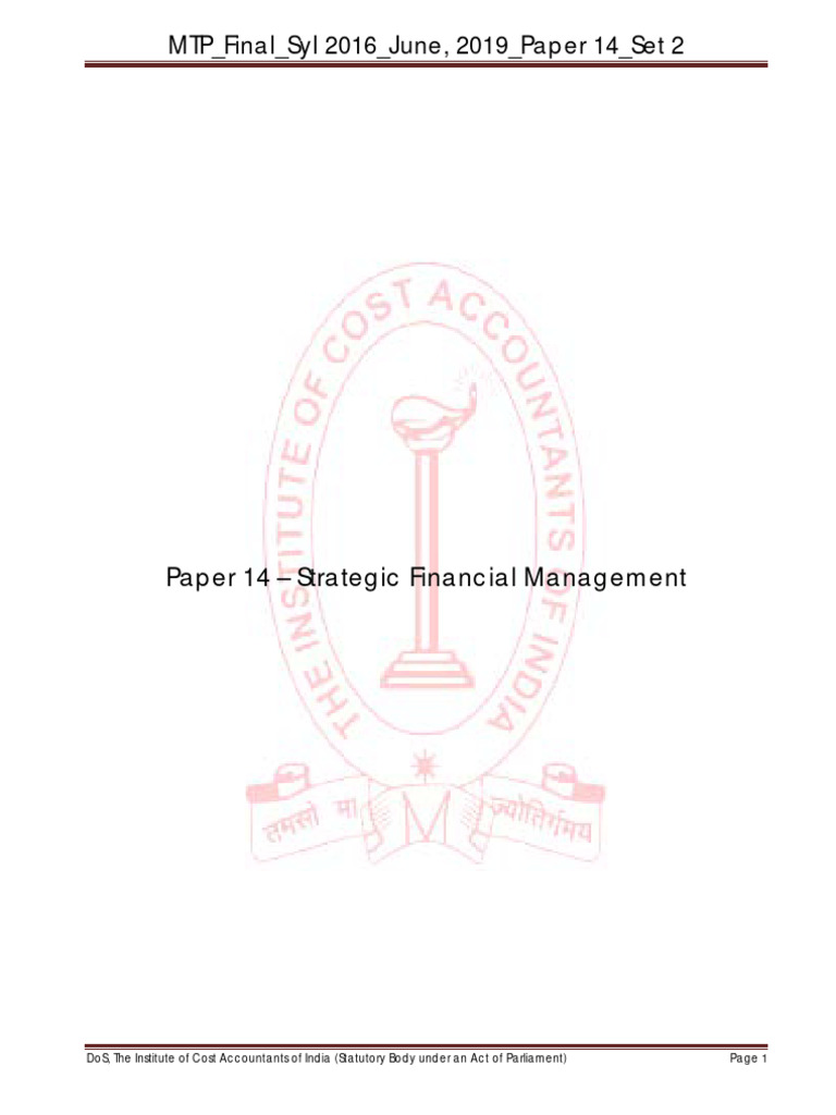 Paper14_Set2_Solution | PDF | Hedge (Finance) | Speculation