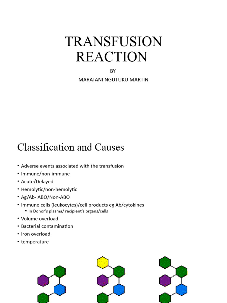 TRANSFUSION REACTION (Autosaved) | PDF | Blood Type | Tissue (Biology)