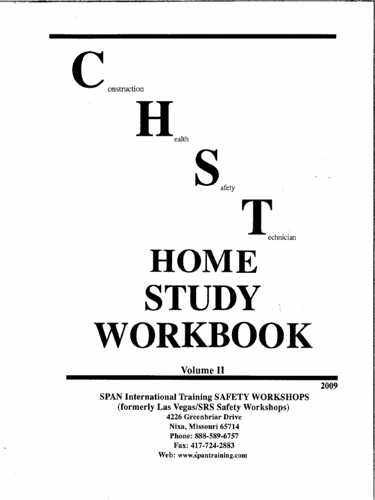 CHST Study Guide Volume 2 | PDF