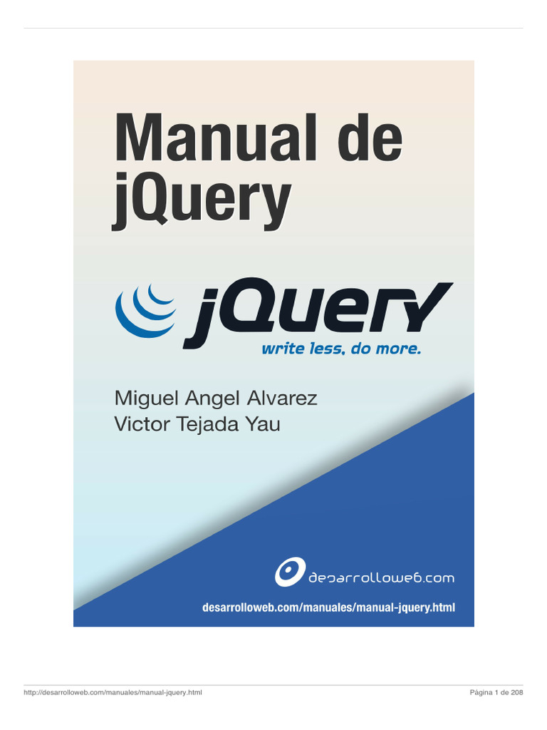 Manual de Jquery | PDF | J Query | Script Java