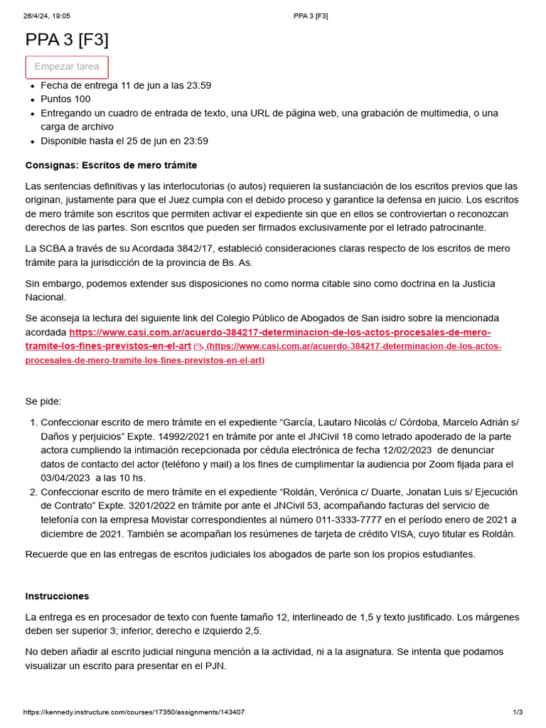 Ppa 3 (F3) Consigna | PDF