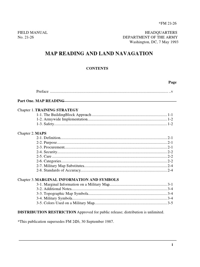 Army Map Reading and Navigation Guide | PDF | Compass | Map