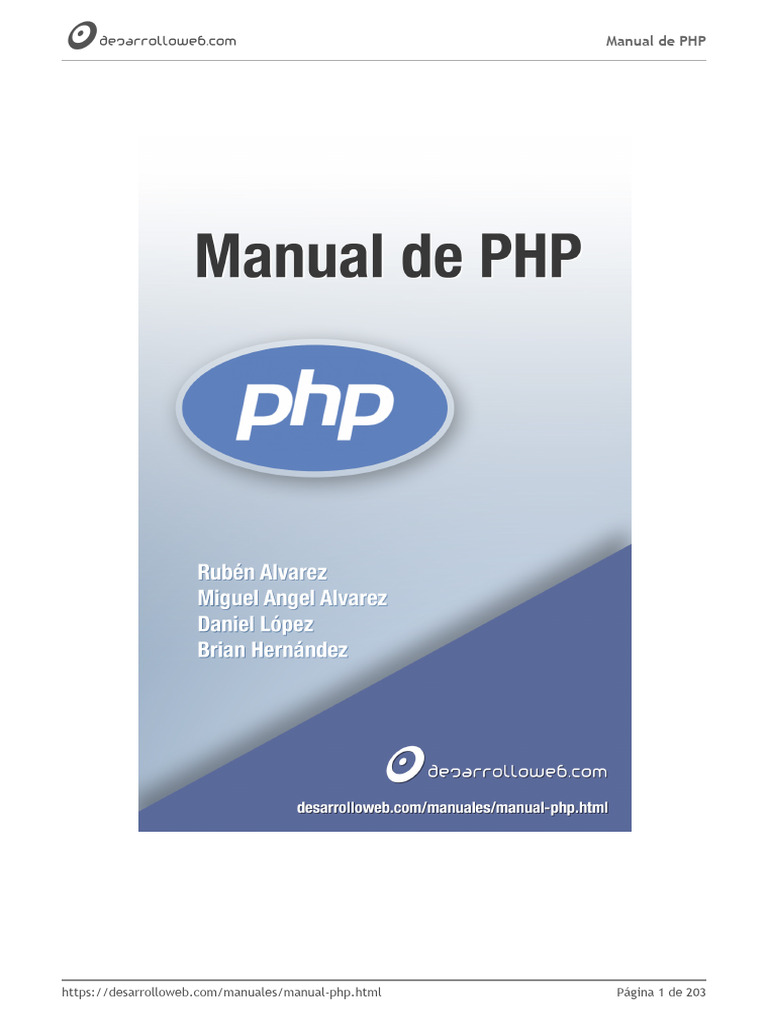 manual-de-php | PDF | Php | Lenguaje de programación manual-de-php | PDF | Php | Lenguaje de programación