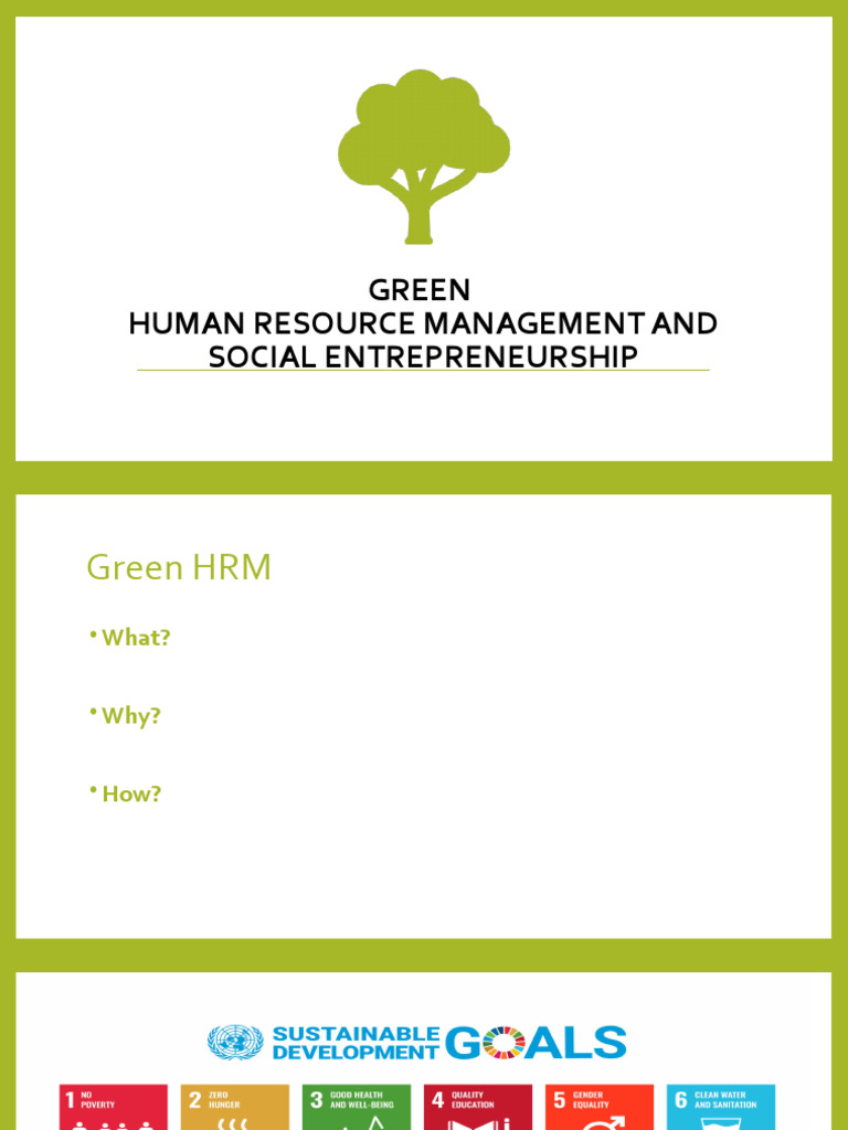Green HRM: Strategies for Sustainability | PDF | Human Resource ...