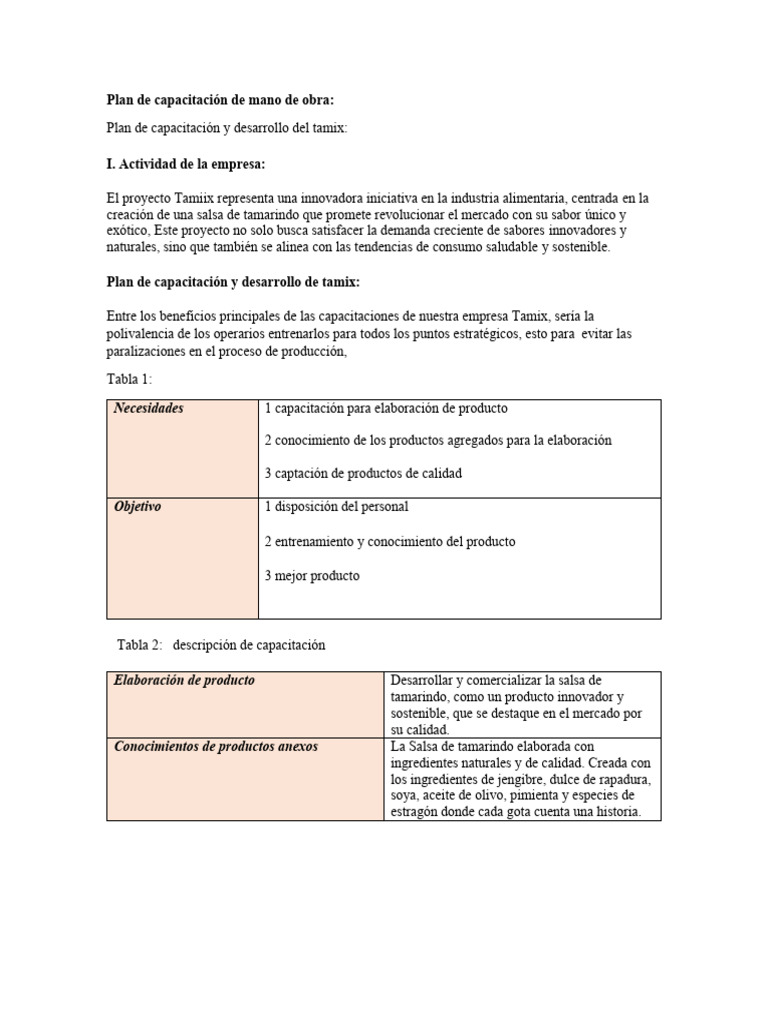 Capacitación Integral en Tamix | PDF | Business | Producto (Negocio)