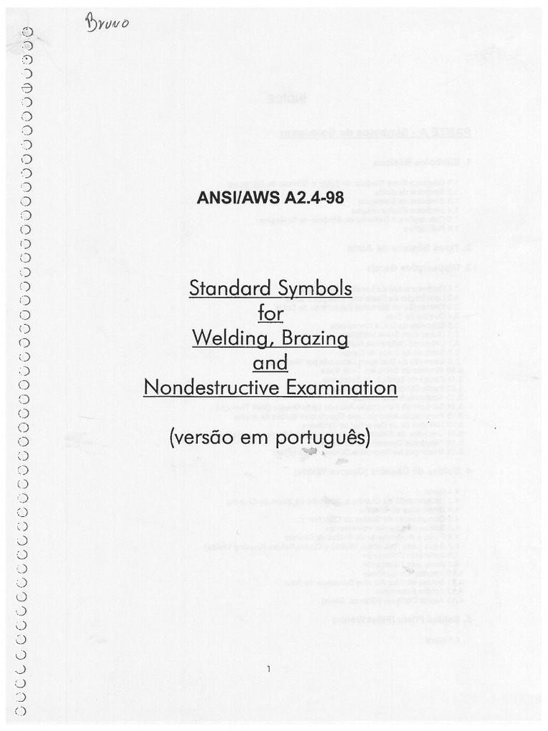 Ansi - Aws A2.4-98 | PDF