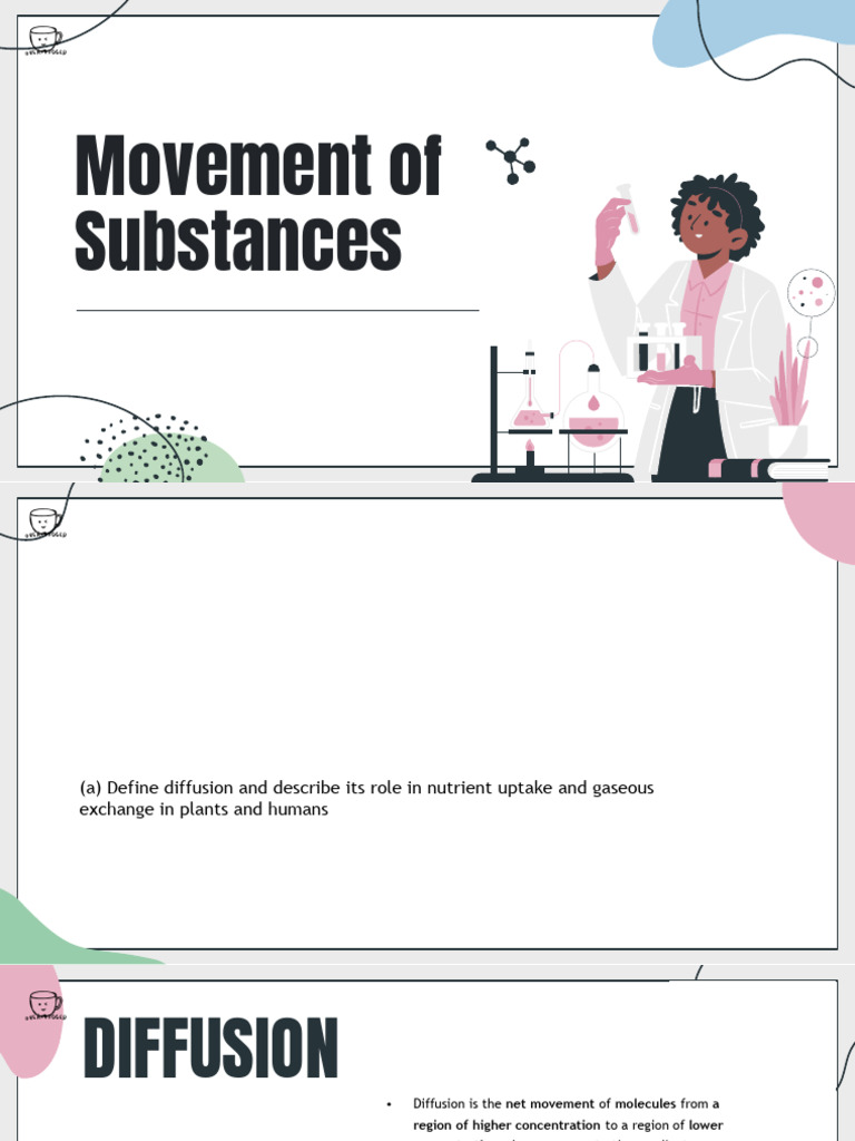 (Bio) Chapter 2 - Movement of Substances (OVERMUGGED) | PDF | Osmosis | Diffusion