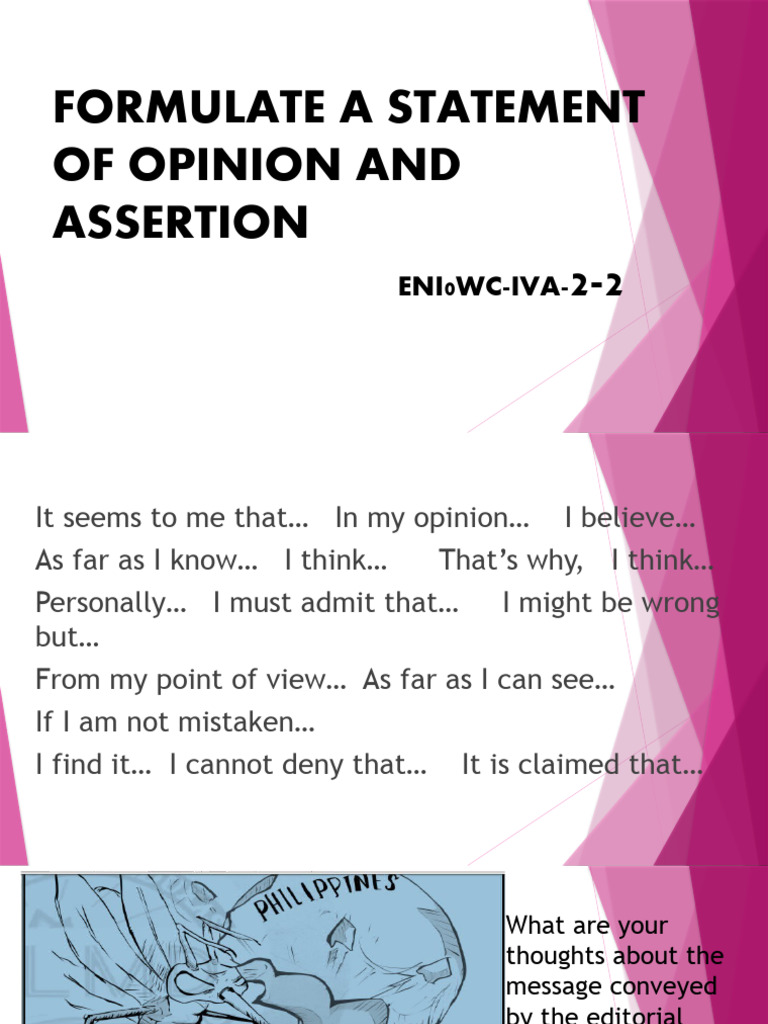 Assertion | Download Free PDF | Evidence | Thought