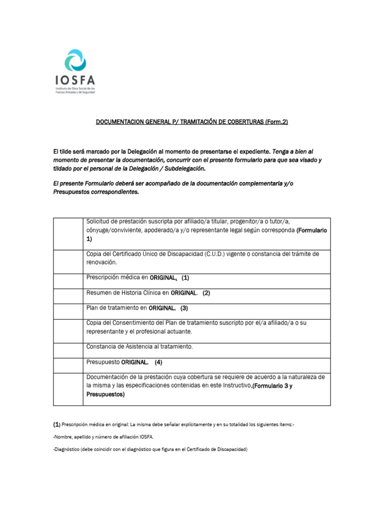 F2 DOCUMENTACION GENERAL Iosfa | PDF | Medicina | Cuidado de la salud