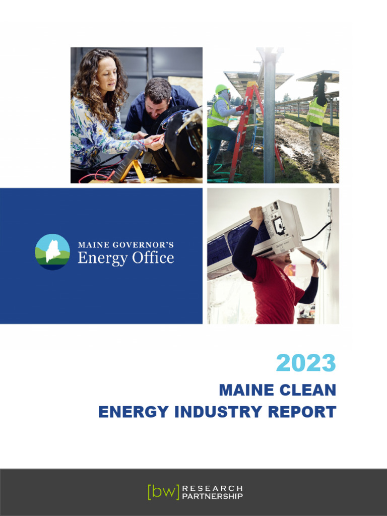 2023 Maine Clean Energy Employment Report | PDF | Renewable Energy | Efficient Energy Use