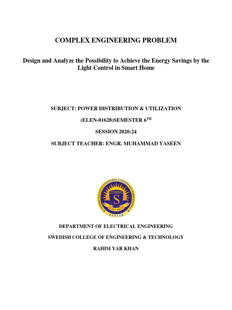 Complex Engineering Problem | PDF | Engineering