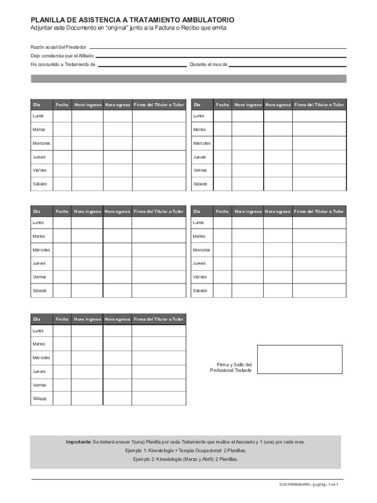Planilla de Asist | PDF