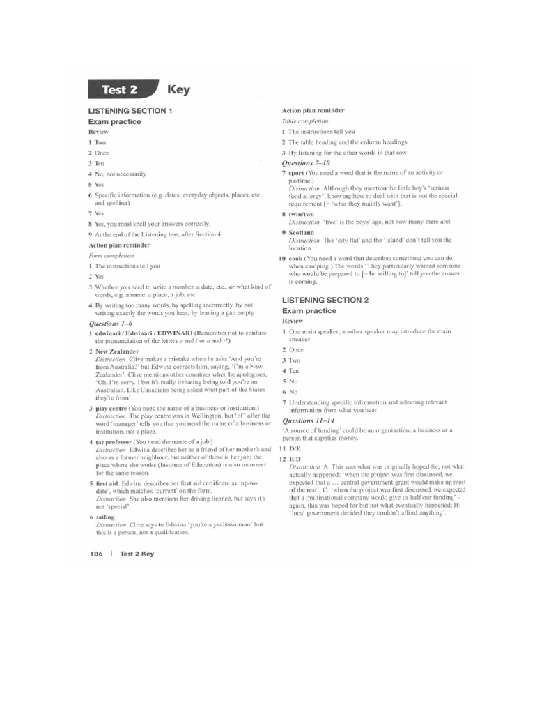 Answers - Test 2 | PDF