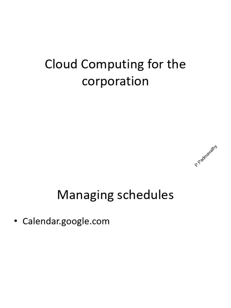 Cloud Computing For Corporation | Download Free PDF | Web Application | Application Software