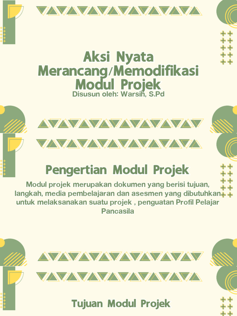 Aksi Nyata Merancang Memodifikasi Modul Proyek | PDF