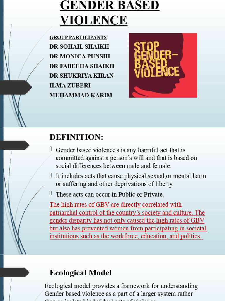 Presentation GBV | PDF | Violence | Domestic Violence