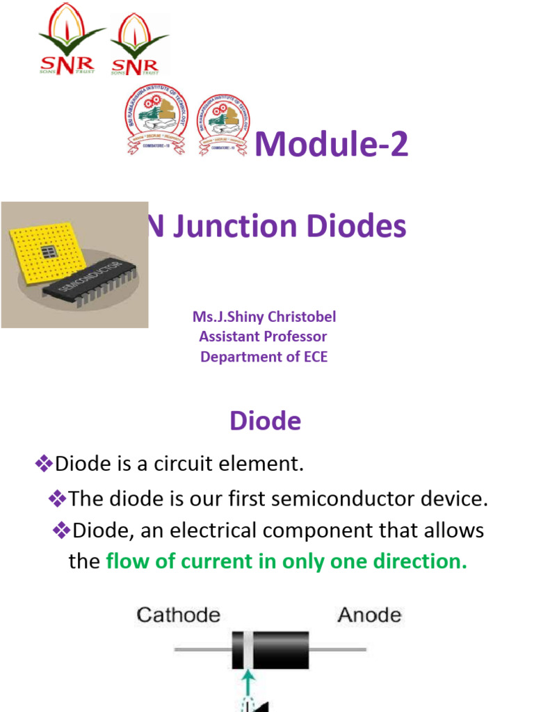 ED Module - 2 PN Junction Diodes | PDF | P–N Junction | Rectifier
